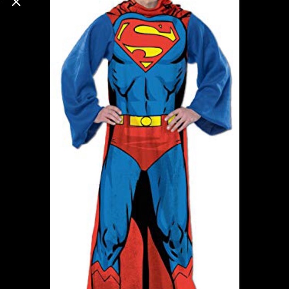 DC Comics | Bedding | Superman Blanket Snuggie Halloween Costume Super ...